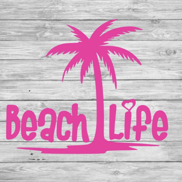 Beach Life Decal - Etsy