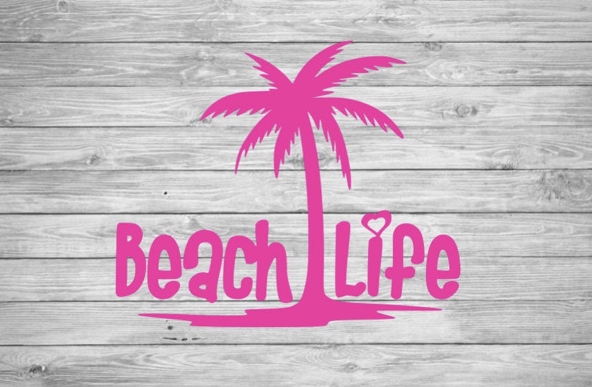 Beach Life Decal Free Shipping | Etsy