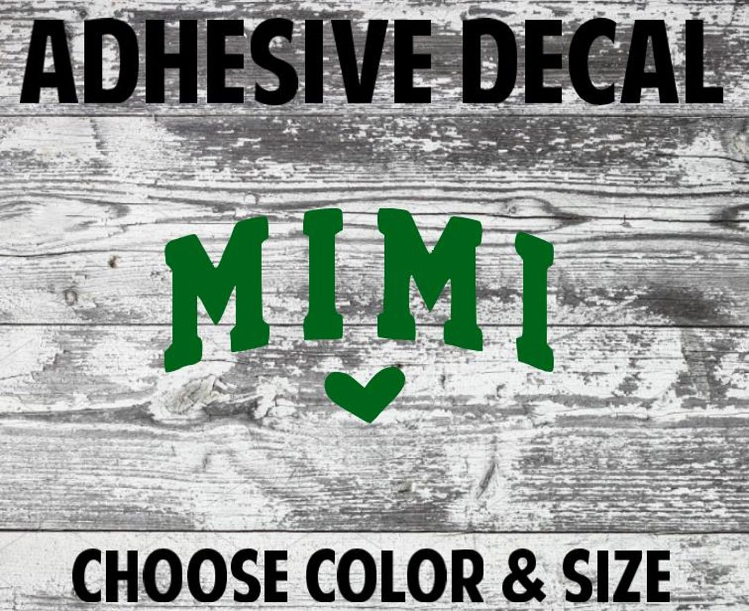 Custom Mimi Vinyl Decal | Personalized Car Decal | Mother's Day Gift ...