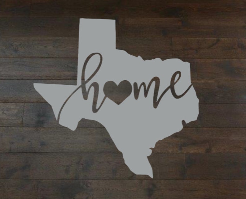 Texas Home Decal Free Shipping | Etsy