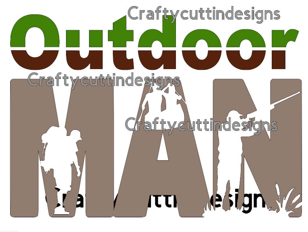 Outdoor Man SVG - Etsy