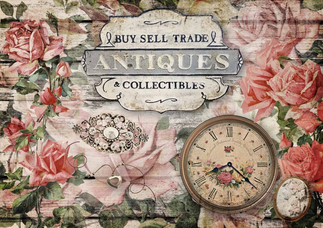 Antique Collectibles |decoupage Queen A4 - Decoupage Paper for DIY ...
