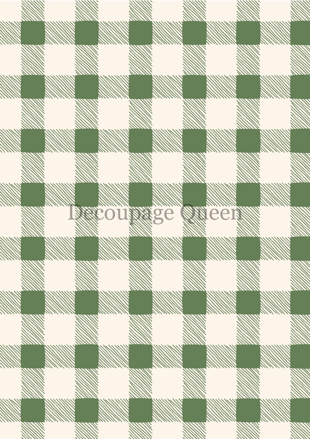 Green Checks |decoupage Queen | A4 Decoupage Paper - DIY, Crafts ...