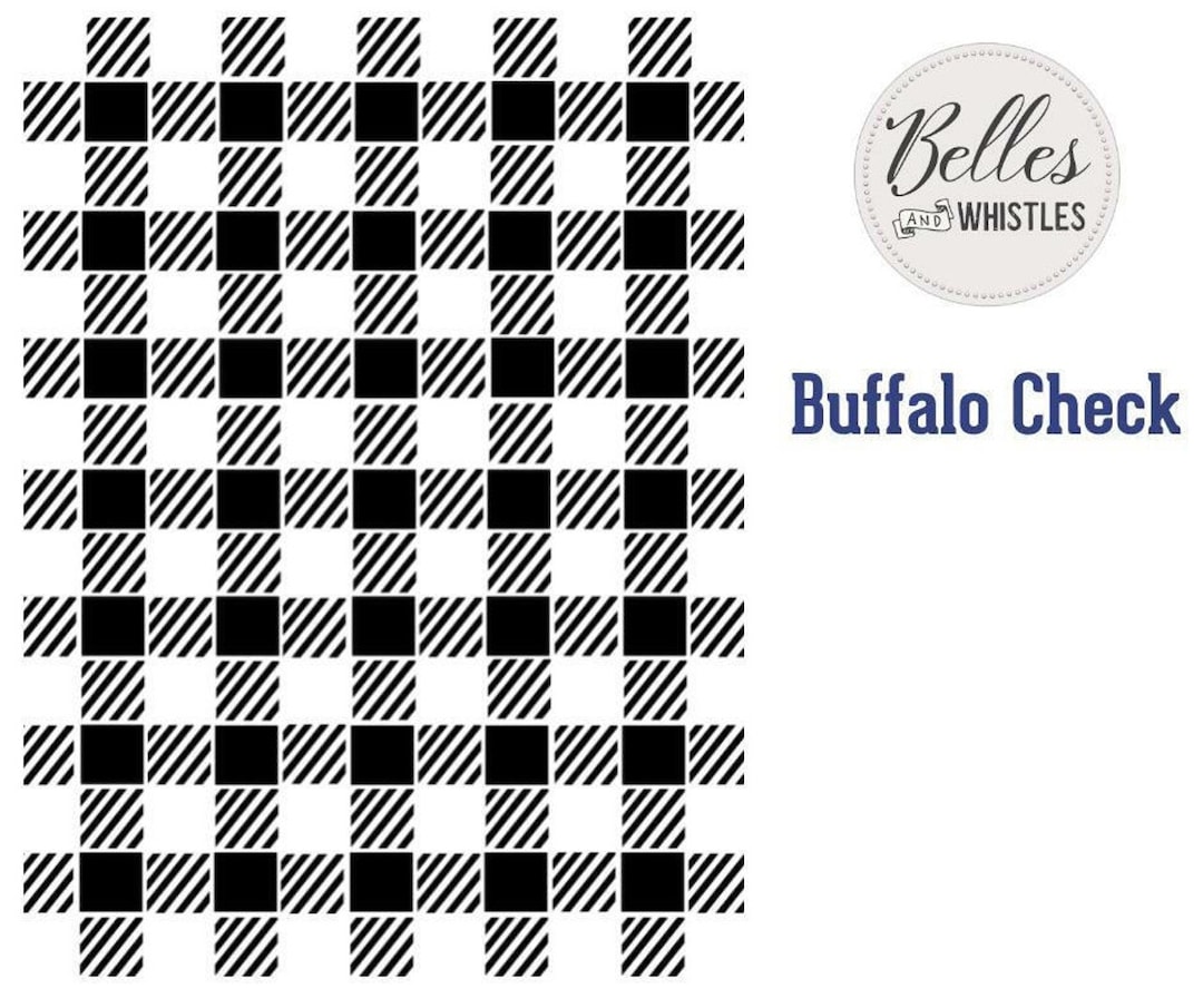 Buffalo Check Stencil|dixie Belle 14" X 18" |furniture Decor, Crafts ...
