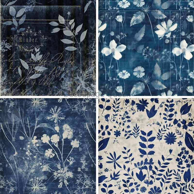 Indigo Paper Pad - Etsy