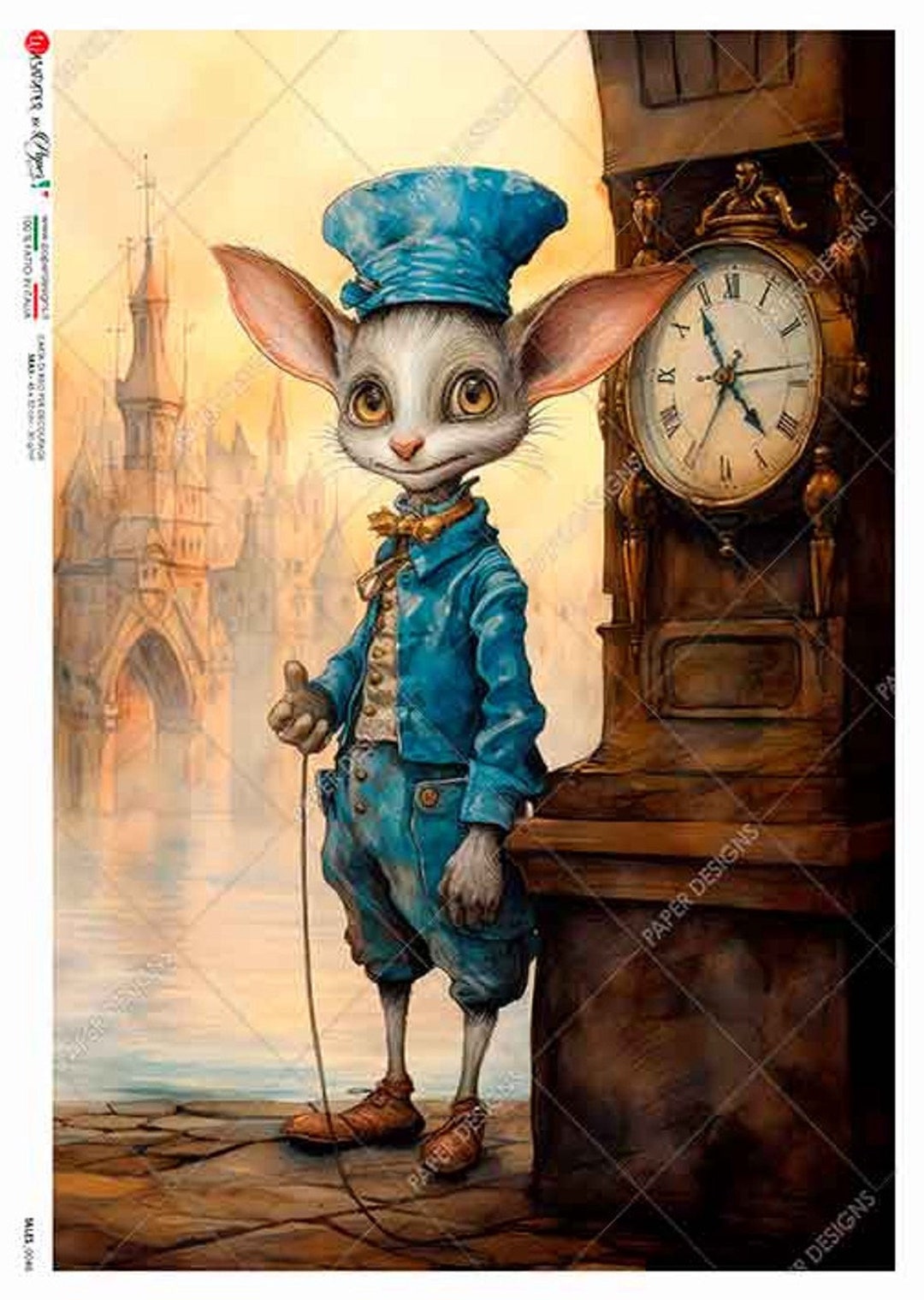 London Mouse 0046 Alice in Wonderland Paper Designa4 Paper Decoupage ...