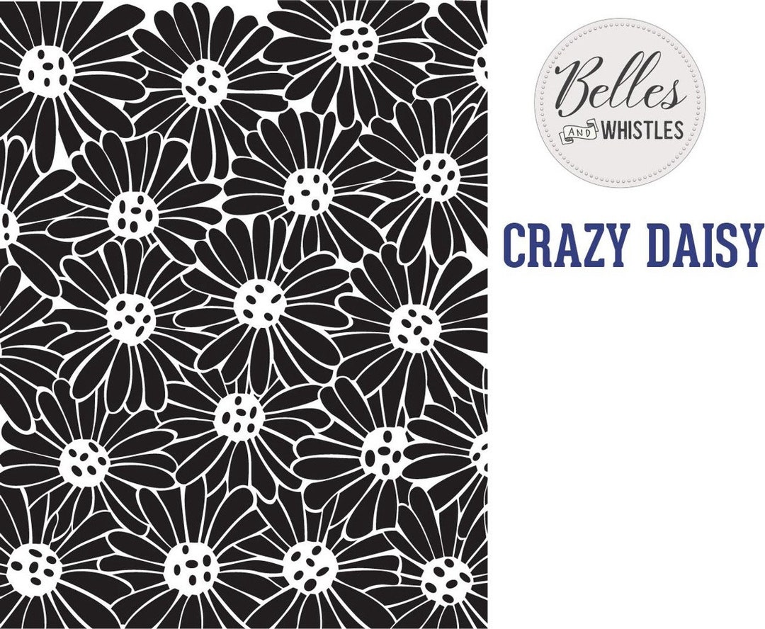 Crazy Daisy Stencil|dixie Belle 14" X 18" |furniture Decor, Crafts ...