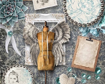 Hobbilicious Elegant Baroque Stencil| Decoupage Queen| A4 Decoupage ...