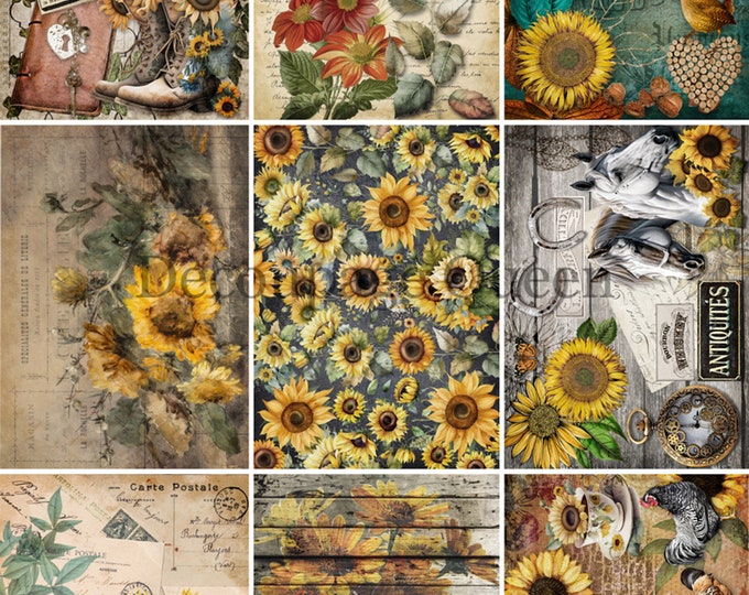 Pitcher and Manda | Decoupage Queen Paper - A4 - Decoupage Paper for ...