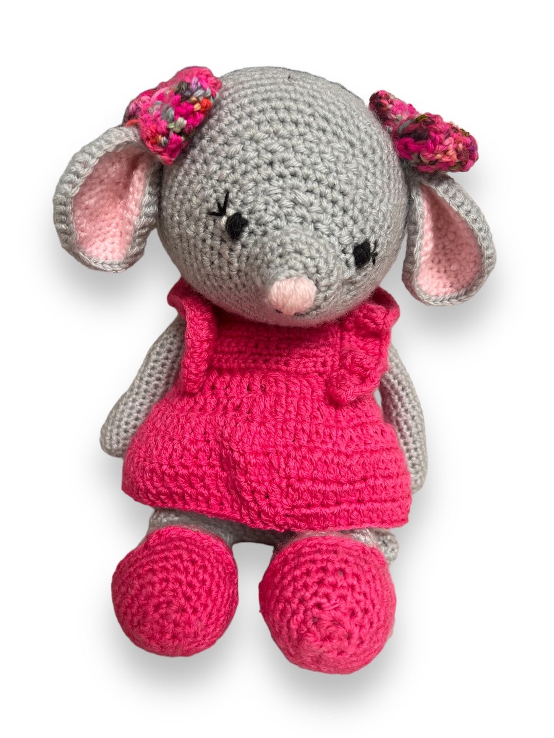 Milly the Crochet Mouse Doll - Etsy