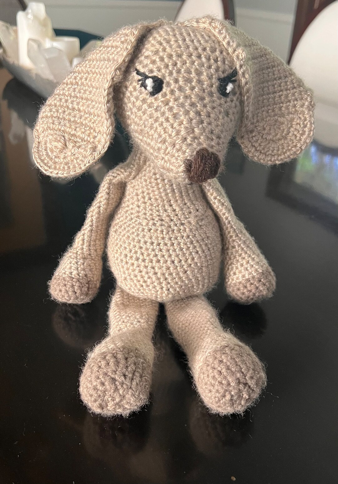 Weimaraner Crochet Doll - Etsy