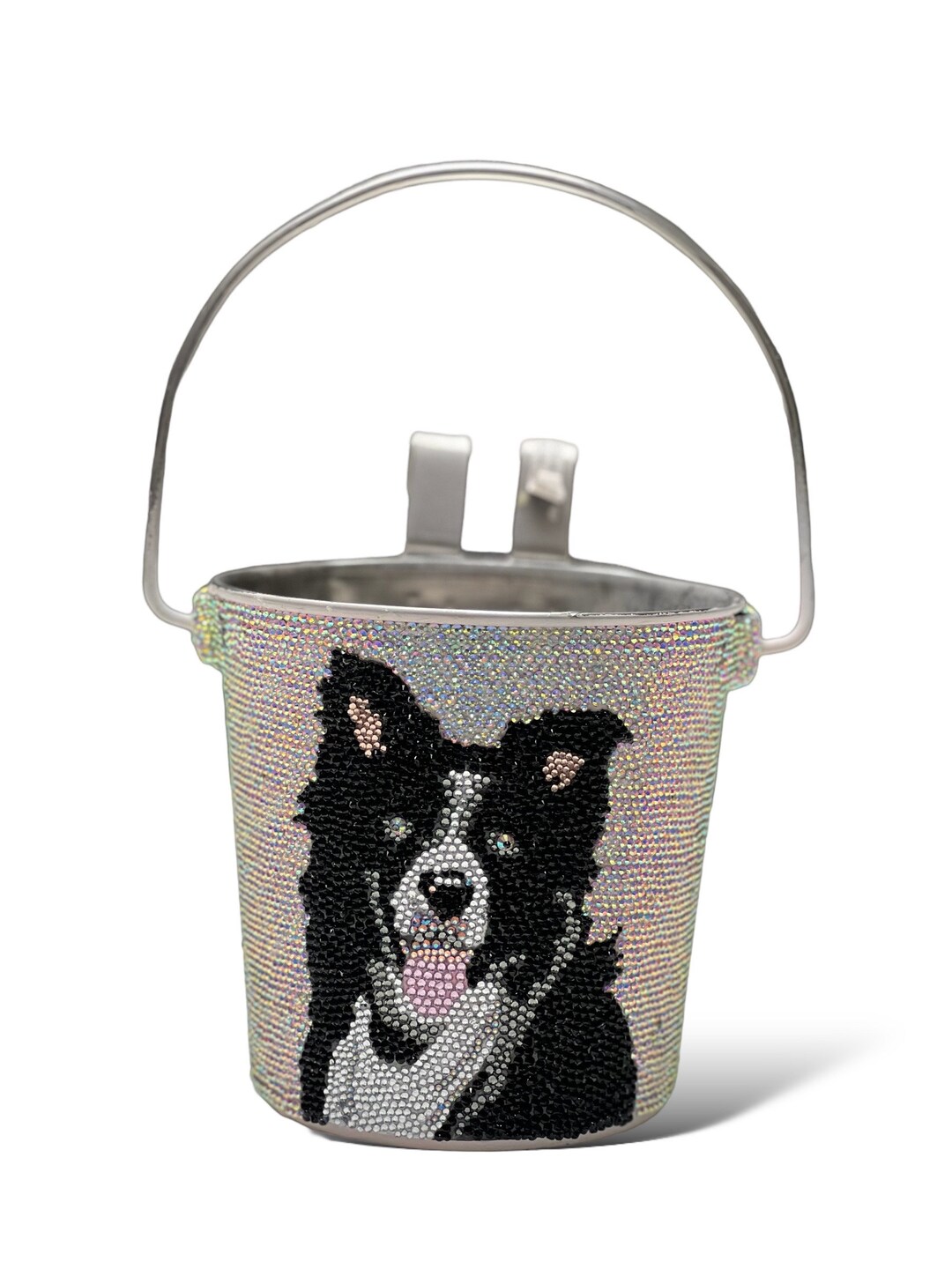 1 Quart Crystal Bucket Border Collie - Etsy