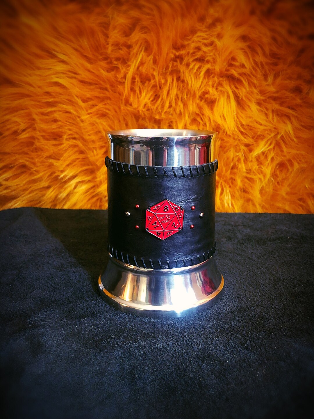 Black Leather, Dungeon Master Dice, Dungeons and Dragons Game, Medieval ...