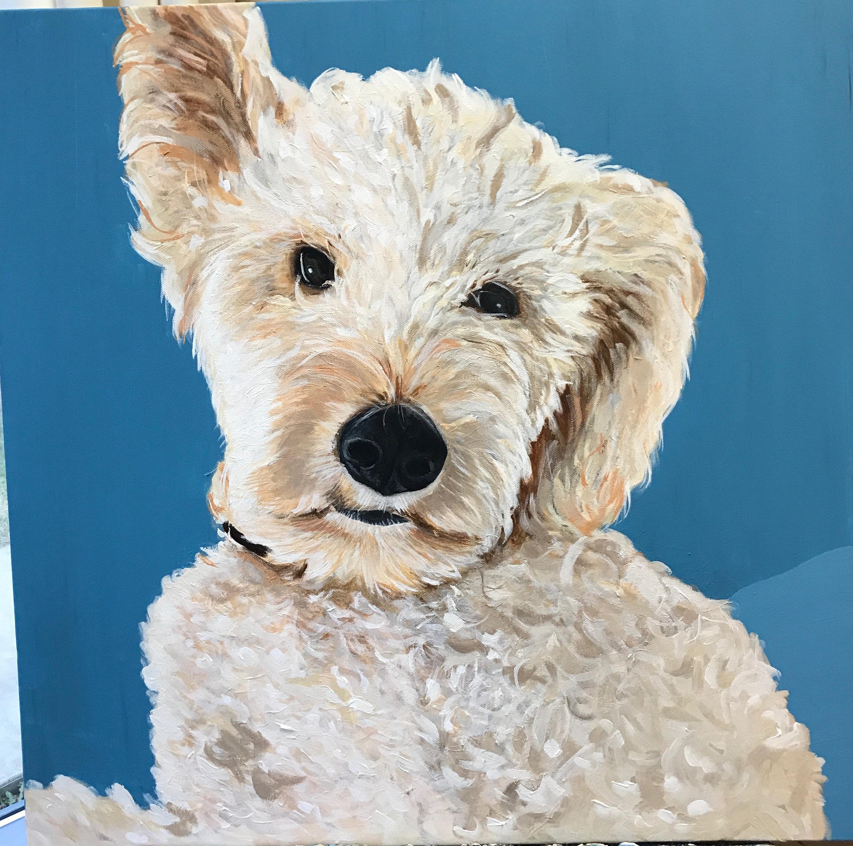 Custom Painted Pet Portraits-acrylic on Canvas - Etsy