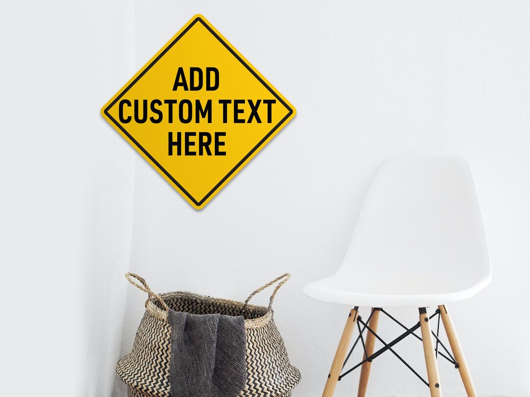 Custom Personalized Caution Sign Digital Download - Etsy