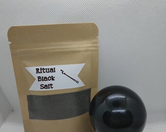 Black Salt Sea Salt Activated Charcoal for Protection, Boundaries ...