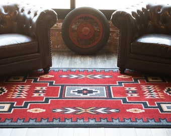 Native American Style Rug Native American Style Area Rug | Etsy