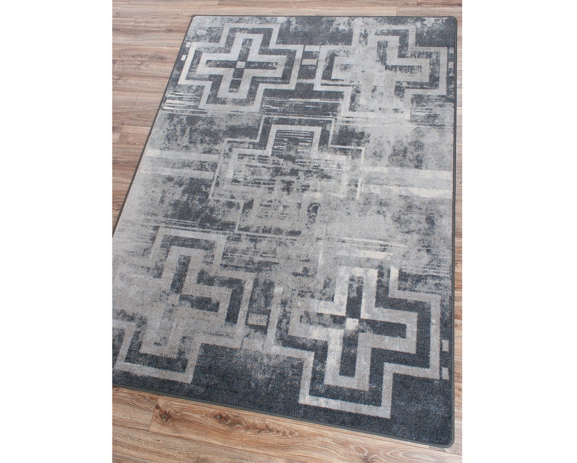 Gray Rug Grey Rug Grey Area Rug Gray Vintage Rug Gray | Etsy