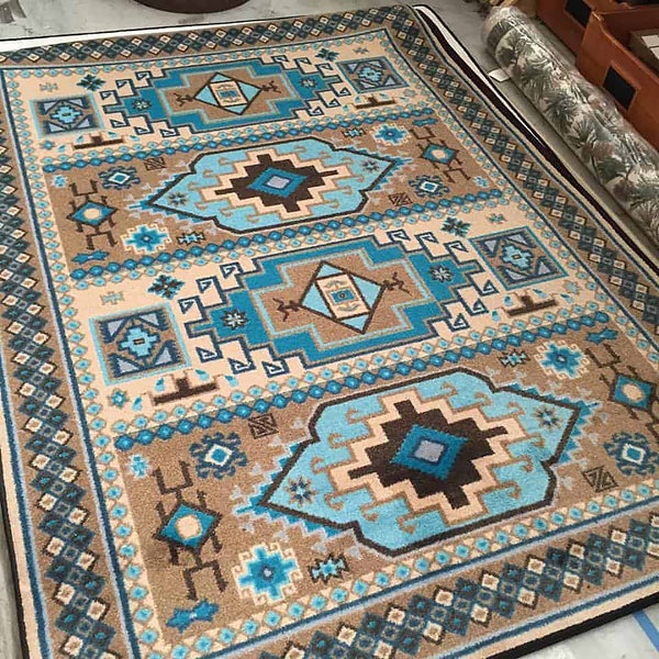 Turquoise Rug - Etsy