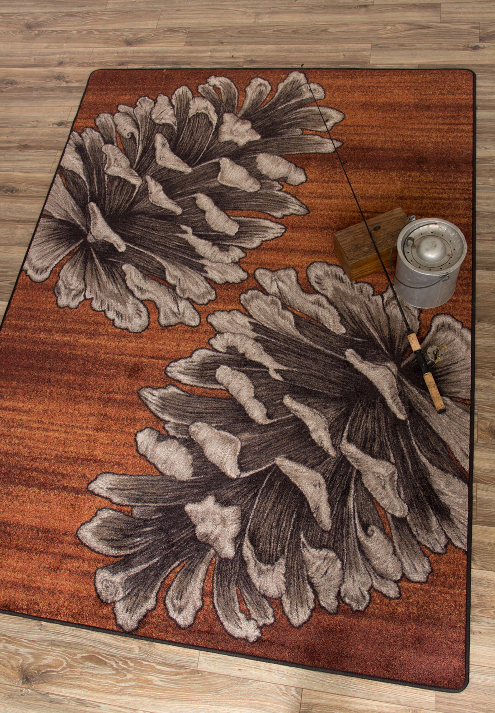 Pine Cone Rug Pinecone Rug Pine Cones Rug Pinecones Rug | Etsy