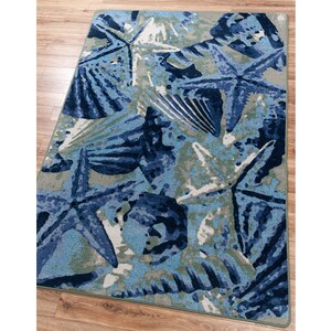 Sea Shell Rug, Seashell Rug, Sea Shell Area Rug, Seashell Area Rug ...