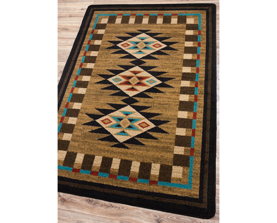 Brown Southwestern Rug, Southwest Rug, Aztec Rug, 8x11 5x8 4x5 2x8 3x4 ...