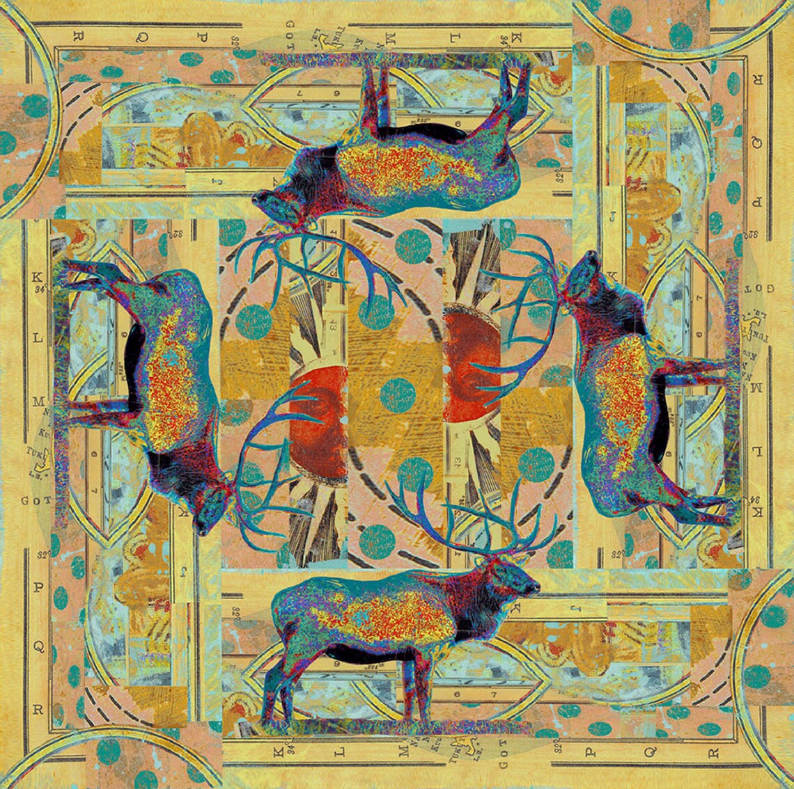 Elk Rug Elks Rug Elk Rugs Elk Area Rug Elk Decor Western - Etsy