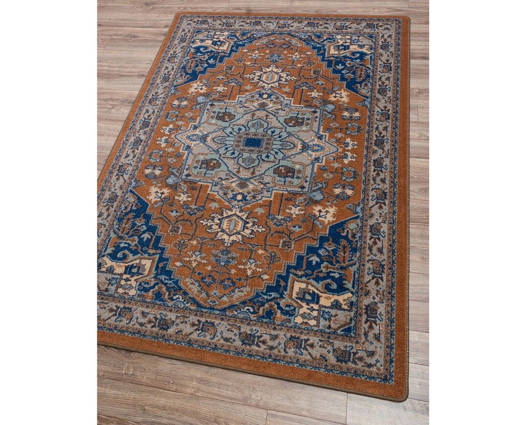 Blue Persian Style Rug Persian Style Area Rug Persian Rug Persian Area ...