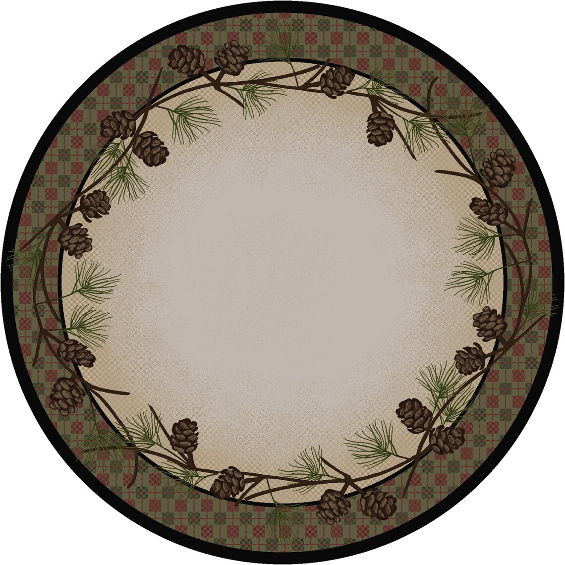 Pine Cone Rug Pinecone Rug Lodge Rug Cabin Rug Rustic Rug | Etsy