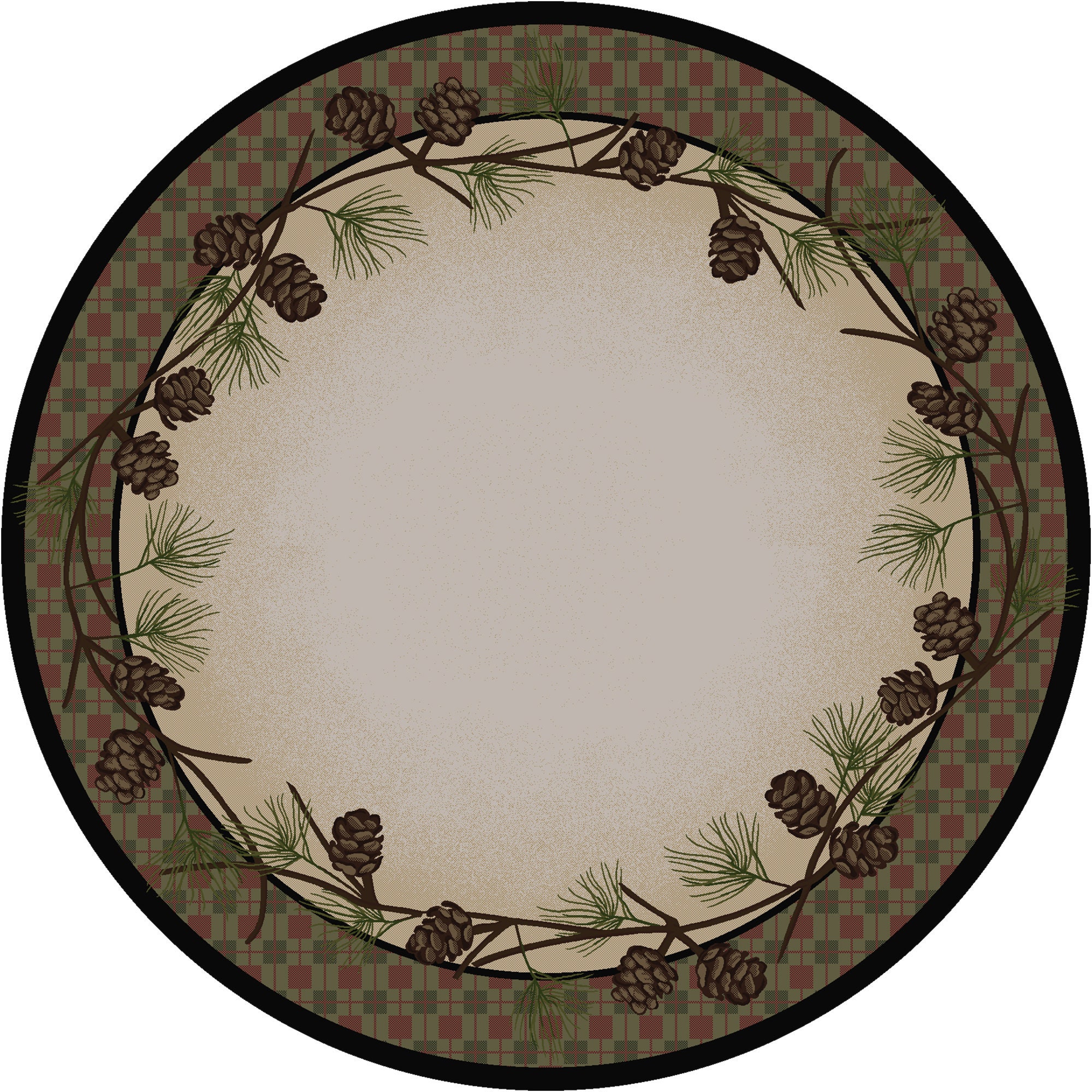 Pine Cone Rug Pinecone Rug Lodge Rug Cabin Rug Rustic Rug - Etsy