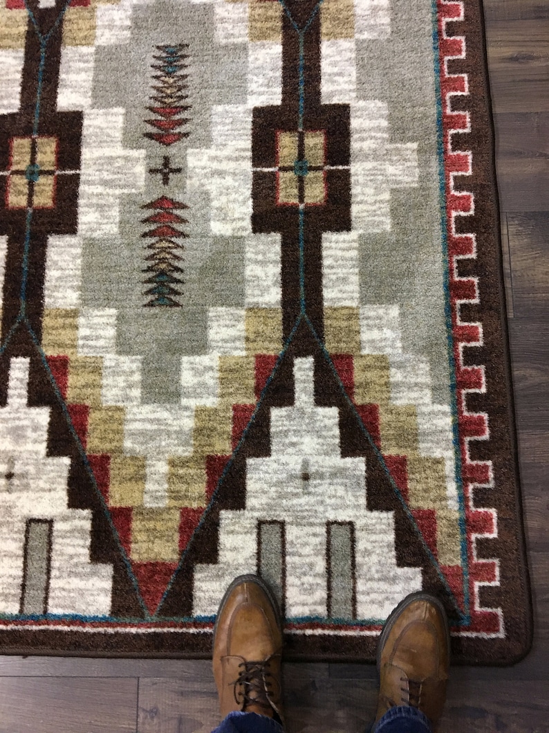 Aztec Rug Aztec Area Rug Native American Style Rug Native | Etsy