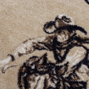 Cowboy Rug, Cowboy Area Rug, Western Rug, Western Area Rug, Horse Rug ...