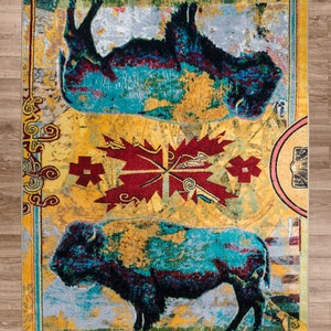 Buffalo Rug, Buffalos Rug, Buffalo Rugs, Buffalo Area Rug, Buffalo Hide ...