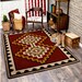 Red Southwest Rug Red Western Rug Southwestern Rug Southwest Rug Red ...