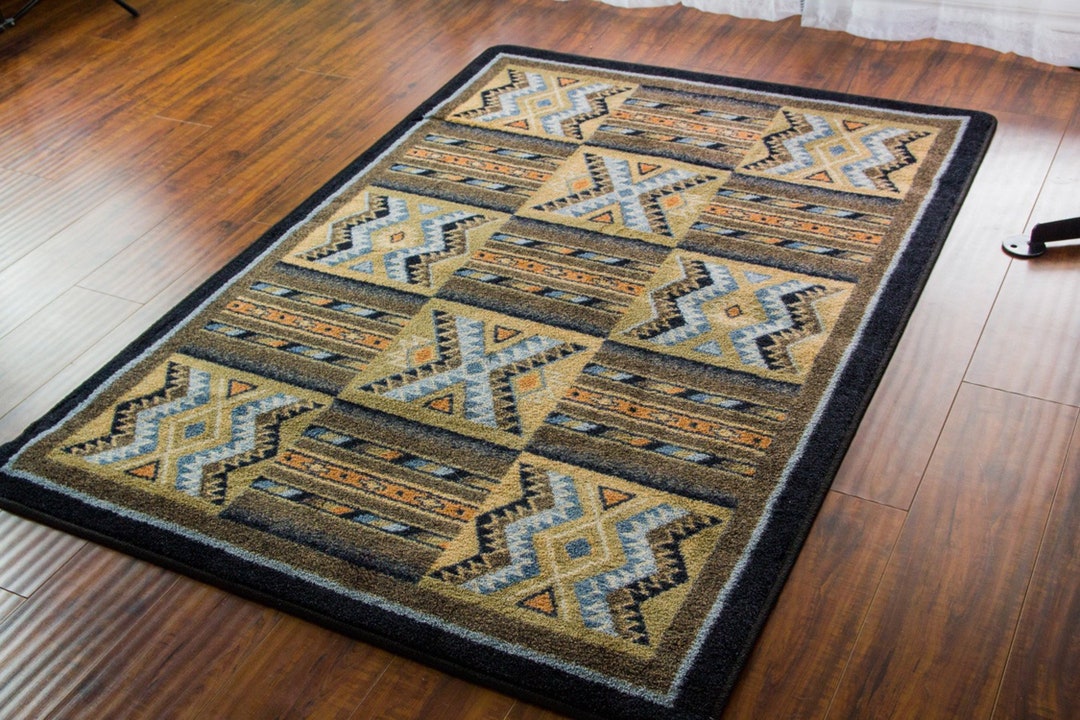 Brown Rug, Brown Area Rug, Rustic Rug, Rustic Area Rug, Rustic Decor ...