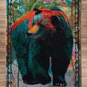 Brown Bear Rug Bear Rug Bear Rugs Bear Area Rug Grizzly - Etsy