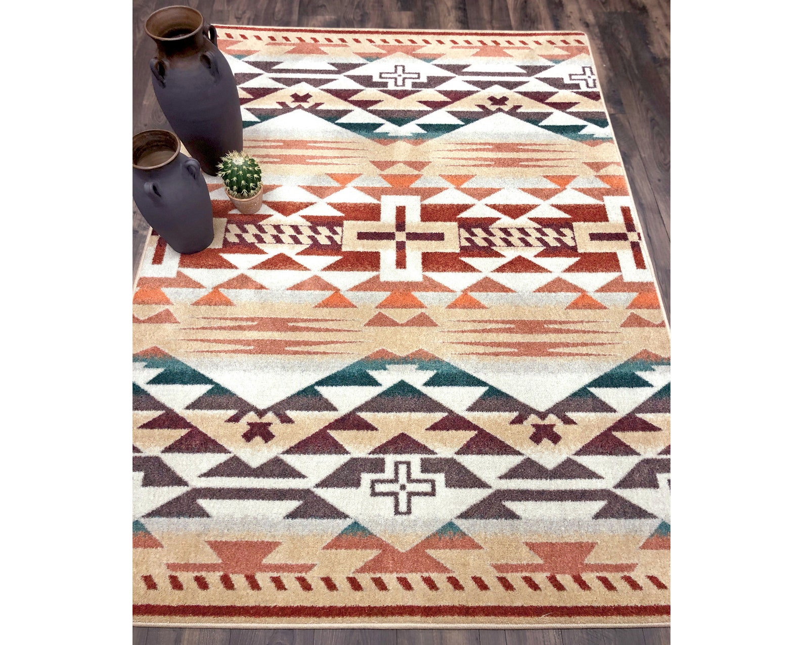 Bright Native American Style Rug, Bright Native American Style Area Rug ...