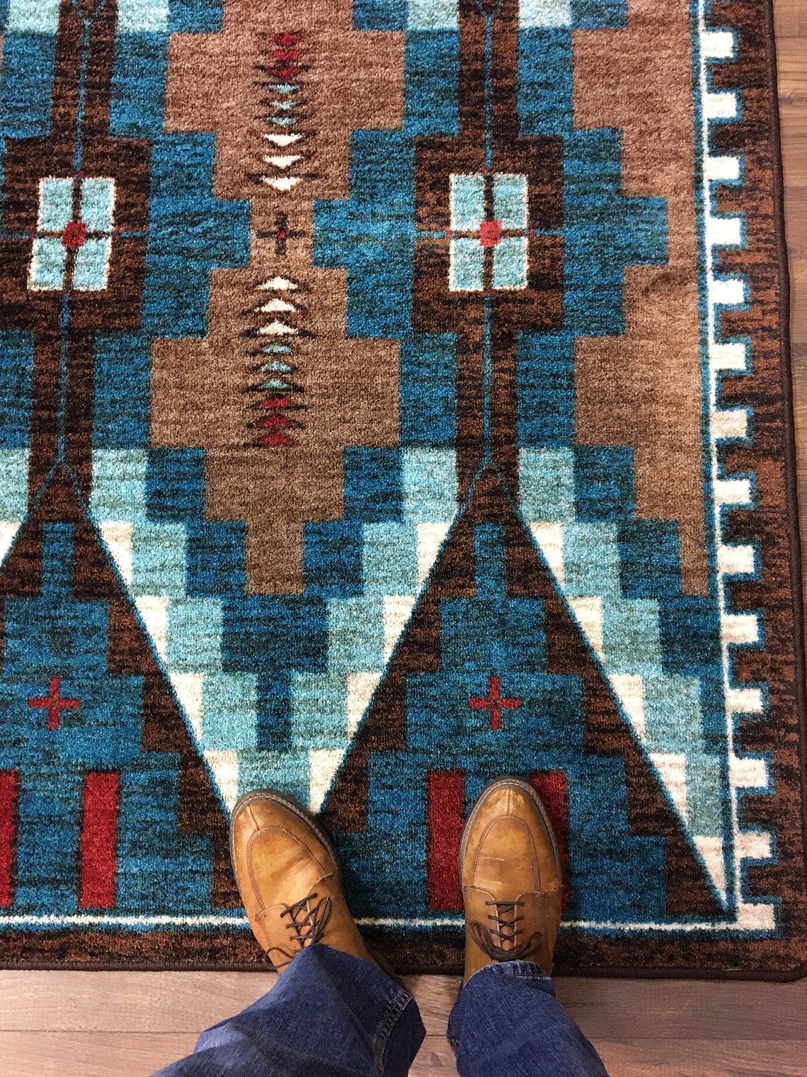 Aztec Rug Aztec Area Rug Native American Style Rug Native - Etsy