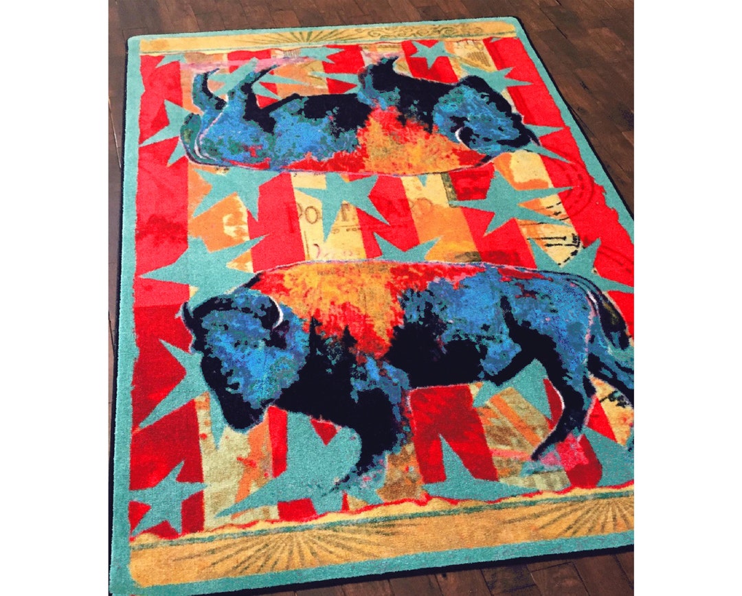 Buffalo Rug, Buffalos Rug, Buffalo Rugs, Buffalo Area Rug, Buffalo Hide ...