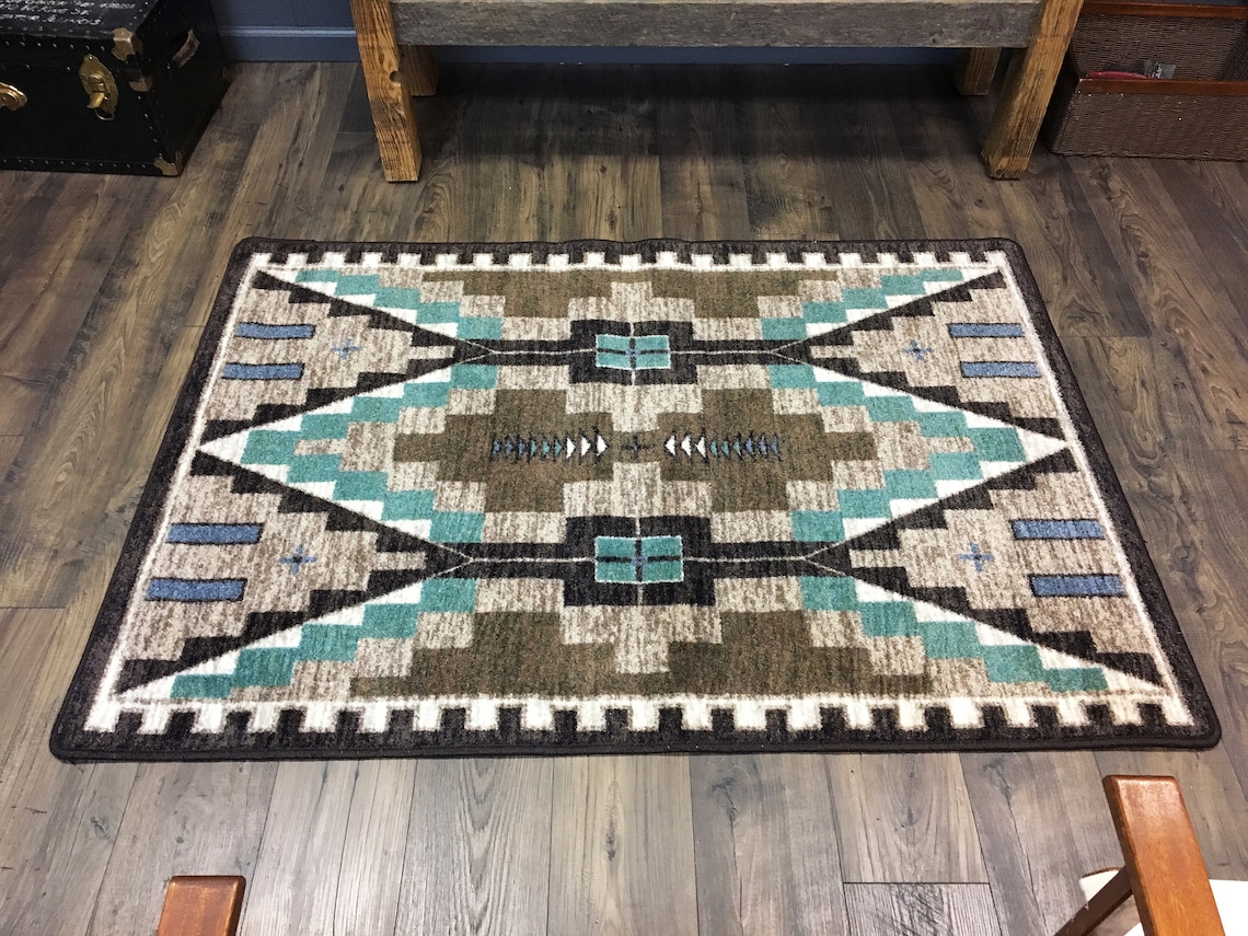 Aztec Rug Aztec Area Rug Native American Style Rug Native | Etsy