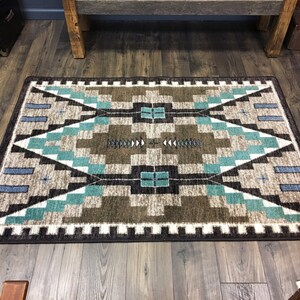 Aztec Rug, Aztec Area Rug, Native American Style Rug, Native American ...