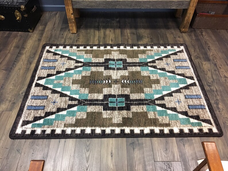 Aztec Rug Aztec Area Rug Native American Style Rug Native - Etsy