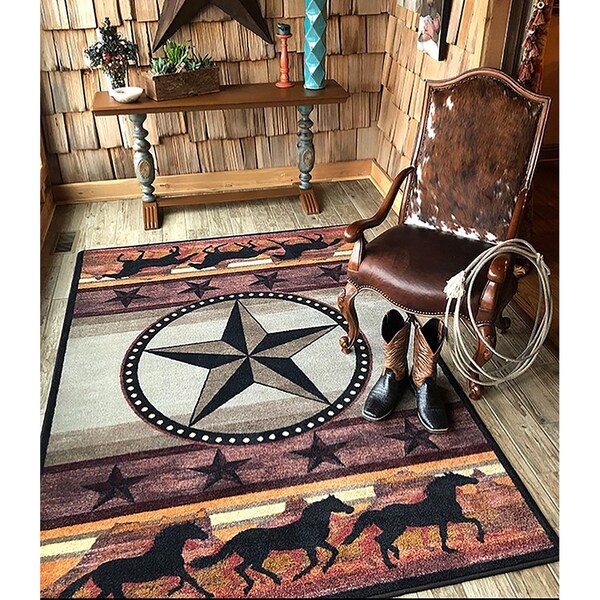 Texas Star Rug - Etsy