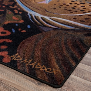 Trout Rug, Trout Area Rug, Fish Rug, Fish Area Rug, Trout Decor, Fish ...