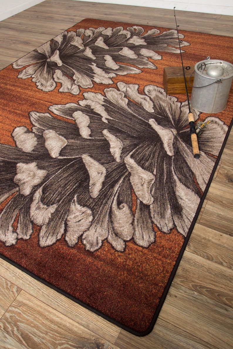 Pine Cone Rug Pinecone Rug Pine Cones Rug Pinecones Rug | Etsy