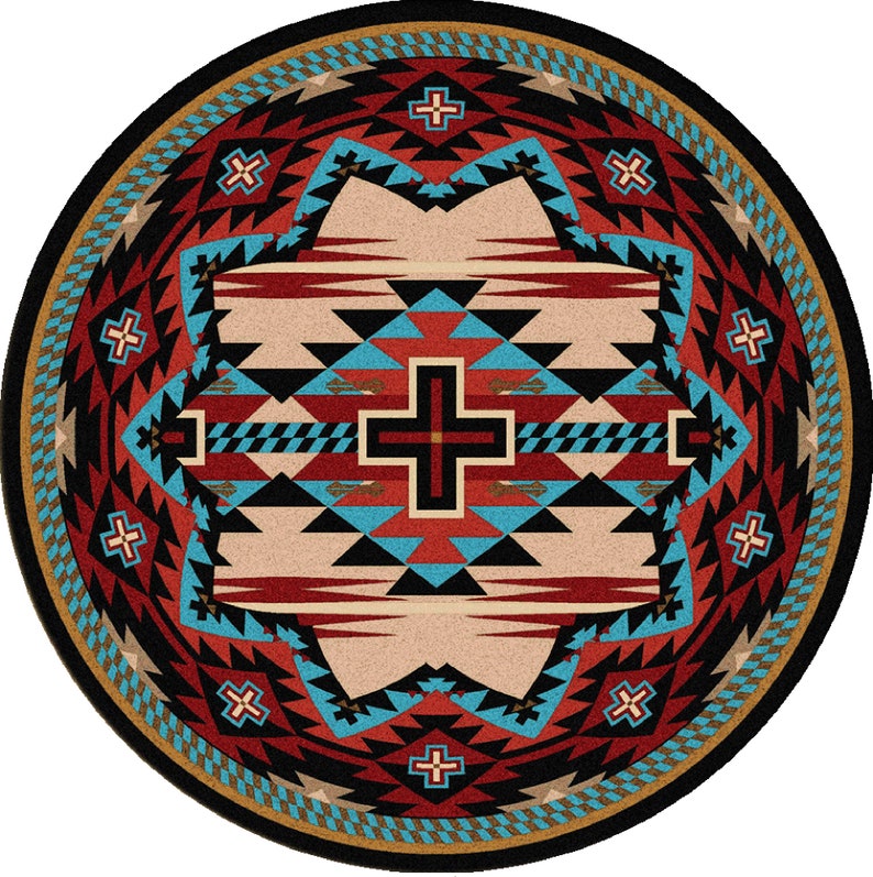 Turquoise Rug Turquoise Area Rug Southwestern Rug - Etsy