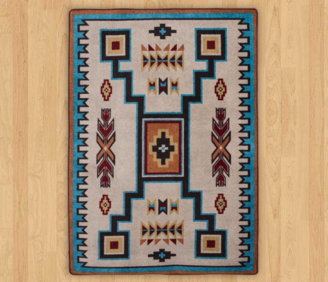 Native American Style Rug Native American Style Area Rug - Etsy