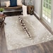 Gray Axis Deer Rug, Axis Deer Rug, Gray Deer Rug, Blue Deer Area Rug ...