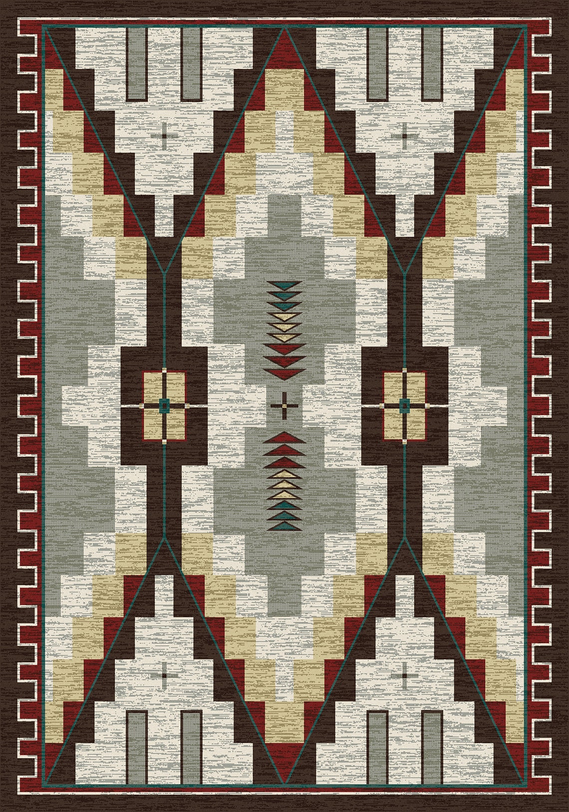 Aztec Rug Aztec Area Rug Native American Style Rug Native | Etsy