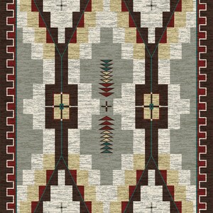 Aztec Rug, Aztec Area Rug, Native American Style Rug, Native American ...